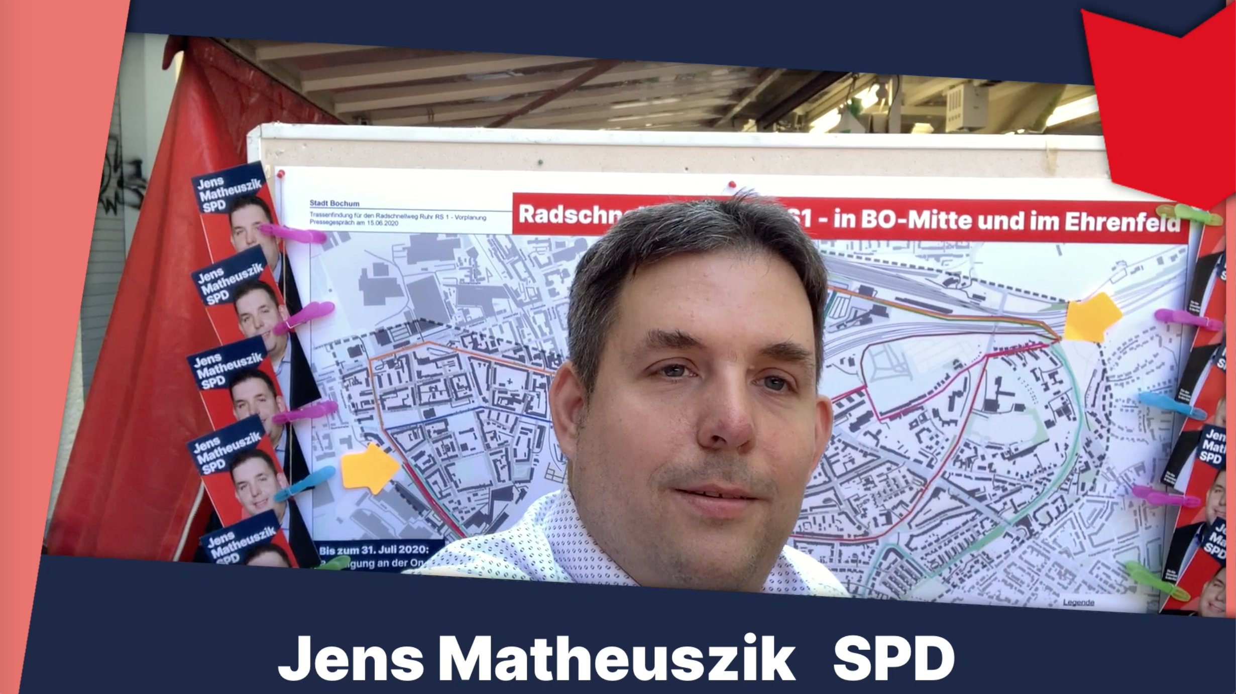 Vorschlag Radschnellweg Ruhr RS1: Trasse durch das Ehrenfeld - mit ...