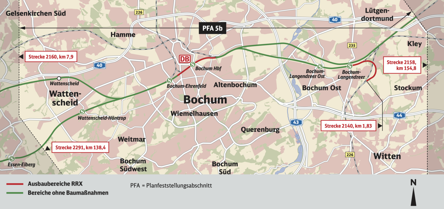 Rhein Ruhr Express: Baugenehmigung für den Bereich Bochum erteilt ...