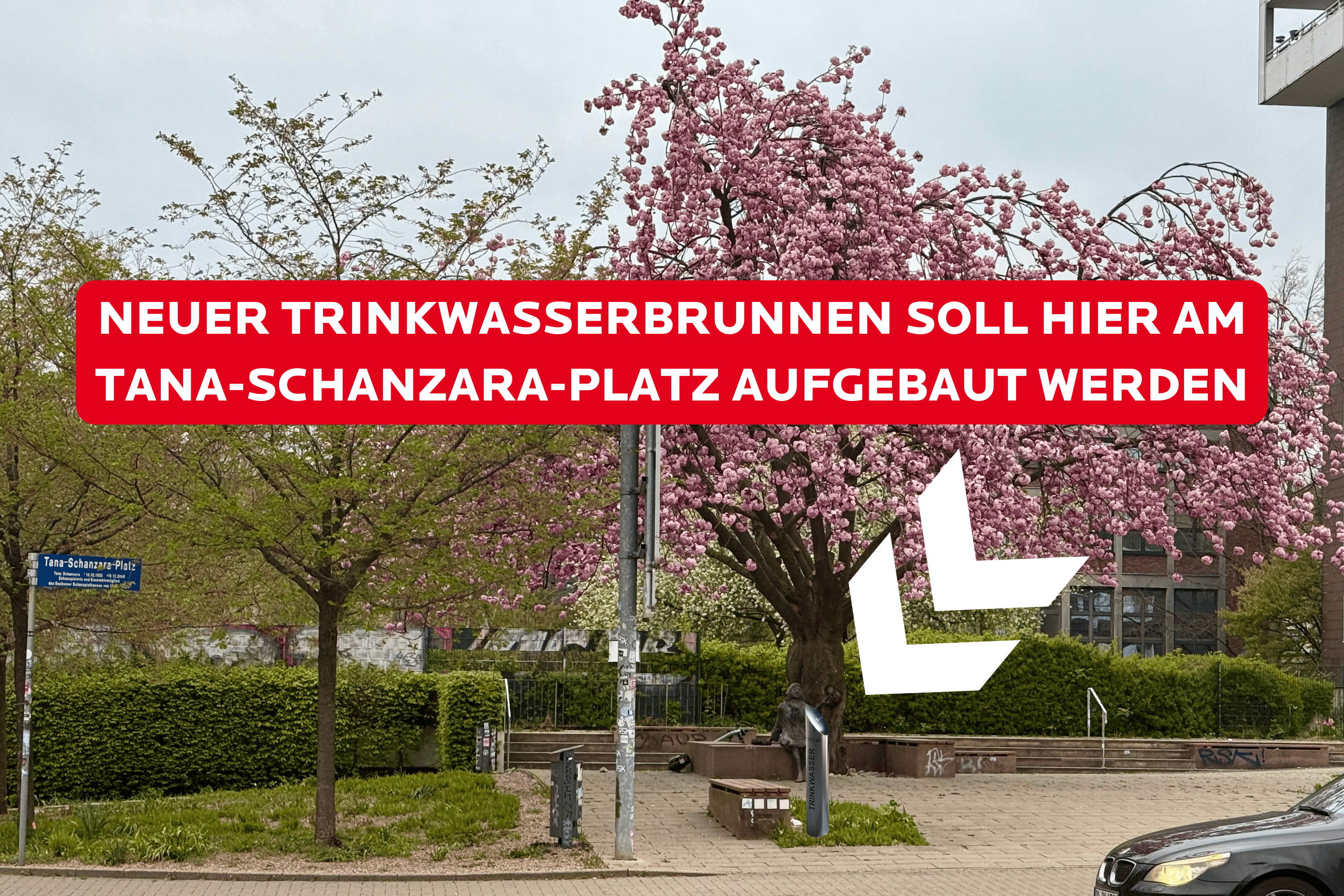 Neuer Platz für den Trinkwasserbrunnen auf dem Tana-Schanzara-Platz ...